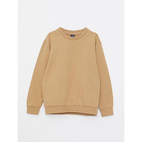 Bisiklet Yaka Basic Uzun Kollu Erkek Çocuk Sweatshirt