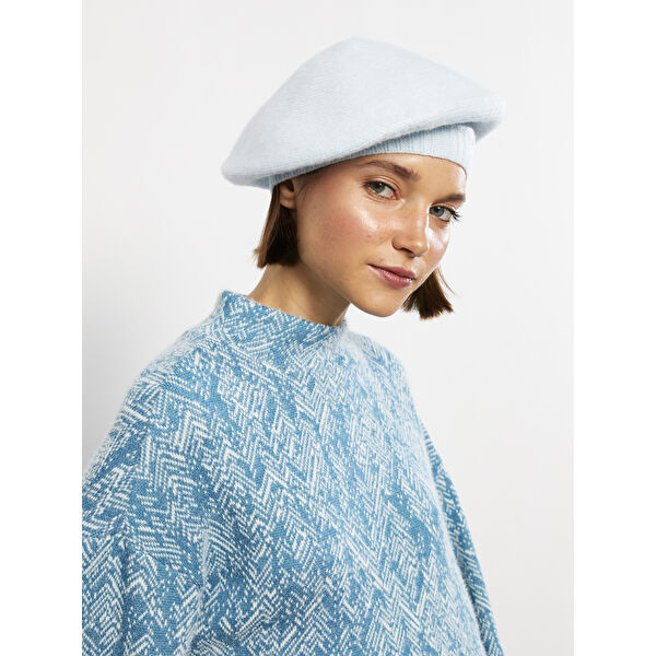 Düz Kadın Triko Ressam Bere Düz Kadın Triko Ressam Bere