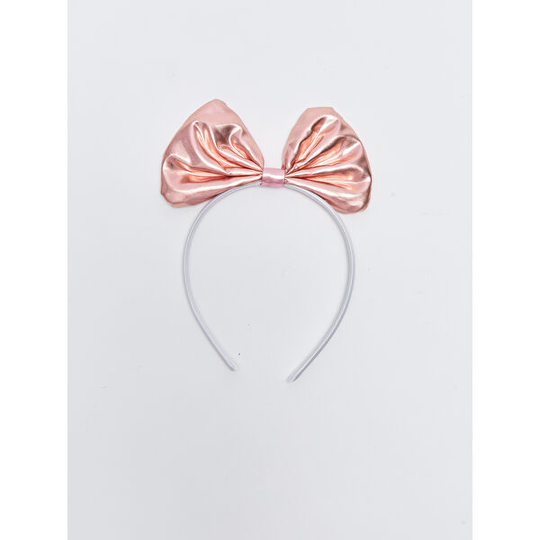 Parlak Fiyonk Detaylı Kız Çocuk Taç