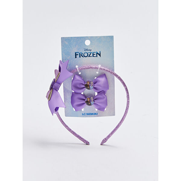 Frozen Lisanslı Fiyonklu Kız Çocuk Taç Ve Klips Toka Frozen Lisanslı Fiyonklu Kız Çocuk Taç Ve Klips Toka