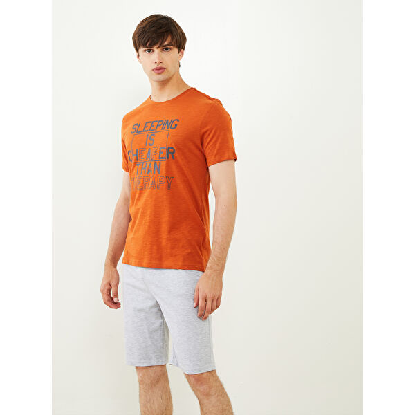 Standart Kalıp Baskılı Erkek Pijama Takımı