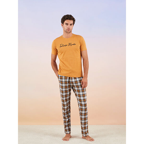 Standart Kalıp Ekose Erkek Pijama Takımı Standart Kalıp Ekose Erkek Pijama Takımı