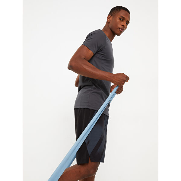 Bisiklet Yaka Kısa Kollu Erkek Spor Tişört