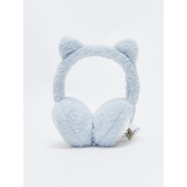 Pul Detaylı Kız Çocuk Pelüş Kulaklık