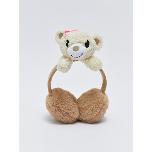 3D Aplike Detaylı Kız Çocuk Pelüş Kulaklık