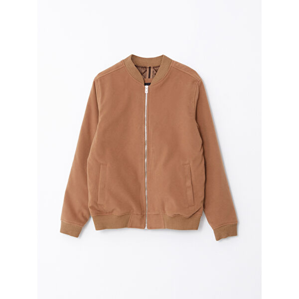 Slim Fit Kolej Yaka Bomber Erkek Mont Slim Fit Kolej Yaka Bomber Erkek Mont