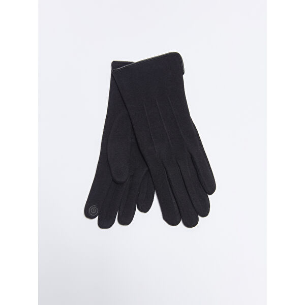 Süet Görünümlü Kadın Eldiven