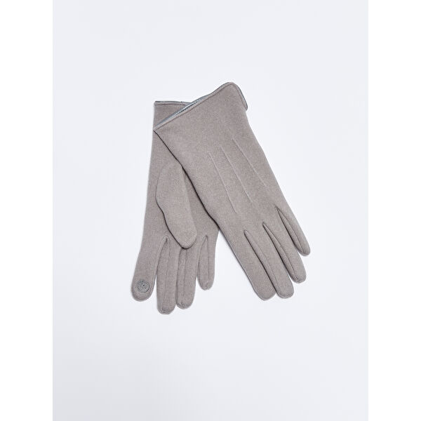 Süet Görünümlü Kadın Eldiven