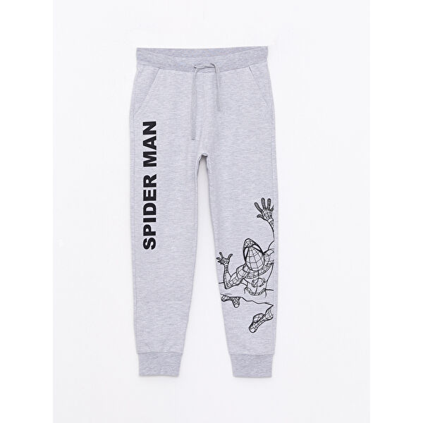 Beli Lastikli Spiderman Baskılı Erkek Çocuk Jogger Eşofman Altı