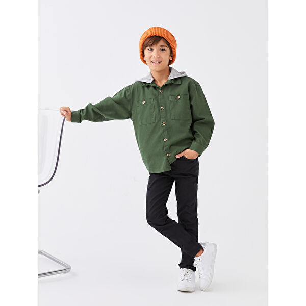 Super Skinny Fit Basic Gabardin Erkek Çocuk Pantolon Super Skinny Fit Basic Gabardin Erkek Çocuk Pantolon