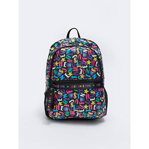 Baskılı Kız Çocuk Sırt Çantası