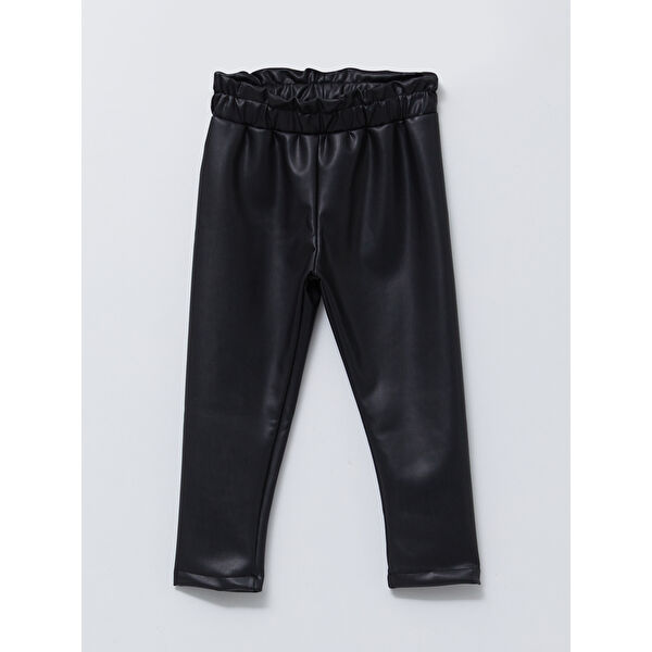 Beli Lastikli Denim Görünümlü Kız Bebek Eşofman Alt Beli Lastikli Denim Görünümlü Kız Bebek Eşofman Alt