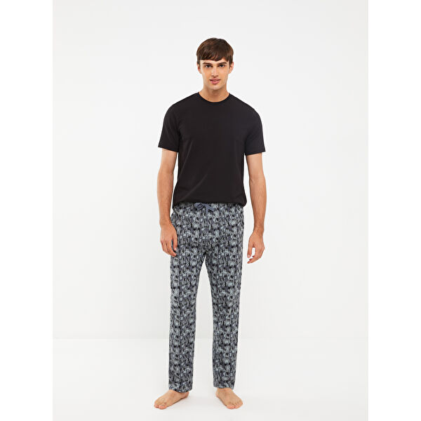 Standart Kalıp Desenli Erkek Pijama Alt