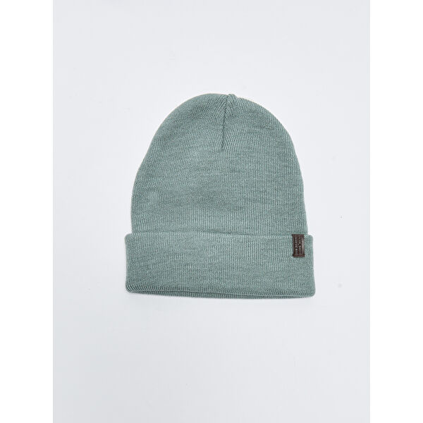 Etiket Baskılı Erkek Bere