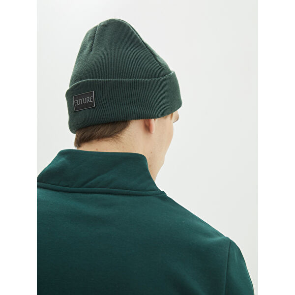 Etiket Baskılı Erkek Bere