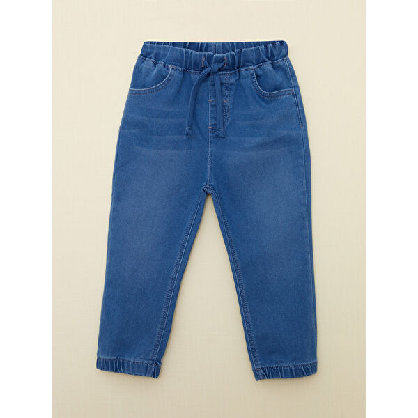Beli Lastikli Basic Erkek Bebek Jean Pantolon
