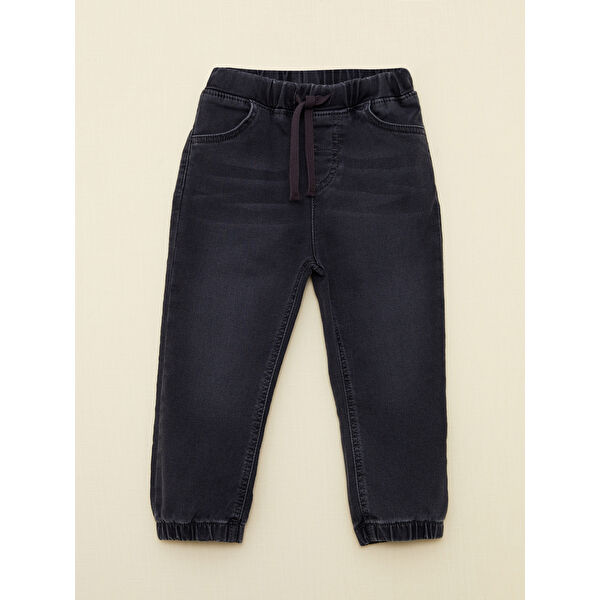 Beli Lastikli Basic Erkek Bebek Jean Pantolon Beli Lastikli Basic Erkek Bebek Jean Pantolon