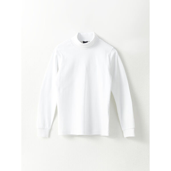 Balıkçı Yaka Basic Uzun Kollu Pamuklu Erkek Çocuk Tişört Balıkçı Yaka Basic Uzun Kollu Pamuklu Erkek Çocuk Tişört