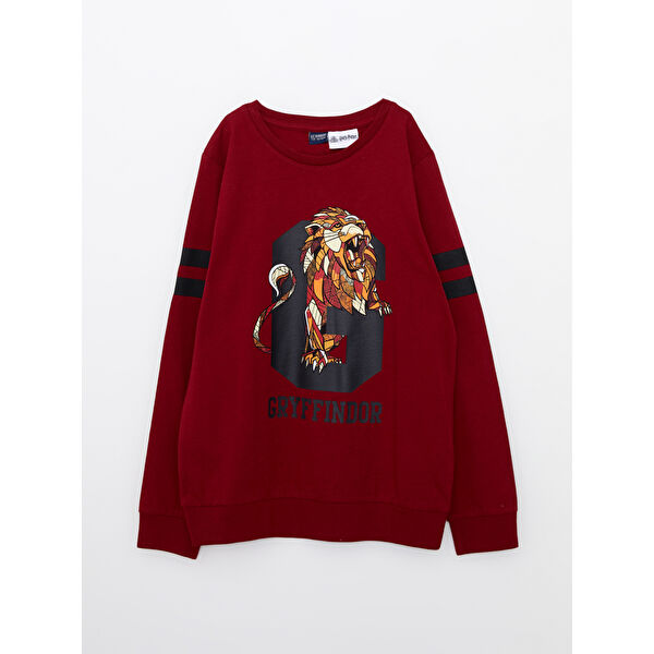 Bisiklet Yaka Harry Potter Baskılı Uzun Kollu Erkek Çocuk Tişört Bisiklet Yaka Harry Potter Baskılı Uzun Kollu Erkek Çocuk Tişört