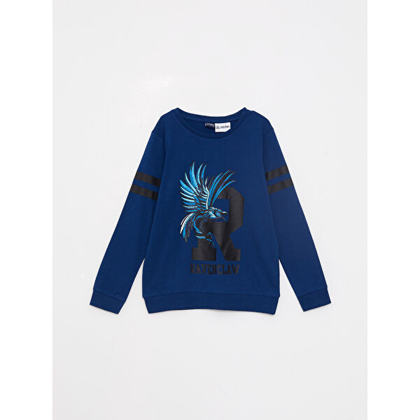 Bisiklet Yaka Harry Potter Baskılı Uzun Kollu Erkek Çocuk Tişört Bisiklet Yaka Harry Potter Baskılı Uzun Kollu Erkek Çocuk Tişört