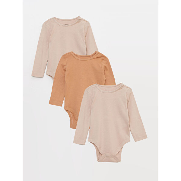 Bisiklet Yaka Uzun Kollu Basic Erkek Bebek Çıtçıtlı Body 3'lü Bisiklet Yaka Uzun Kollu Basic Erkek Bebek Çıtçıtlı Body 3'lü