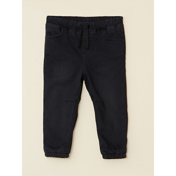 Beli Lastikli Basic Erkek Bebek Jean Pantolon Beli Lastikli Basic Erkek Bebek Jean Pantolon