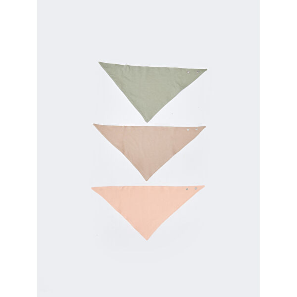 Basic Pamuklu Kız Bebek Mama Önlüğü 3'lü