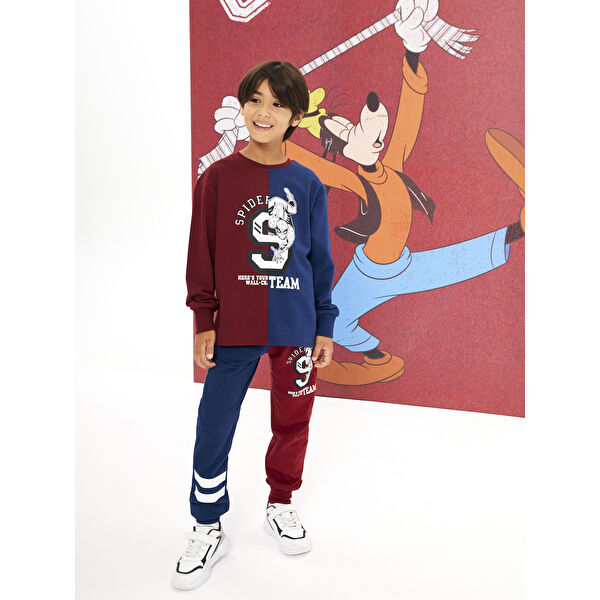 Beli Lastikli Spiderman Baskılı Erkek Çocuk Jogger Eşofman Altı Beli Lastikli Spiderman Baskılı Erkek Çocuk Jogger Eşofman Altı