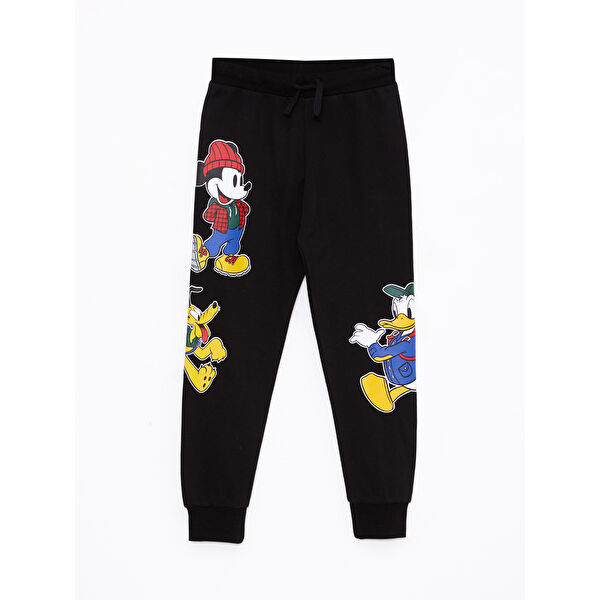 Beli Lastikli Disney Baskılı Erkek Çocuk Jogger Eşofman Altı
