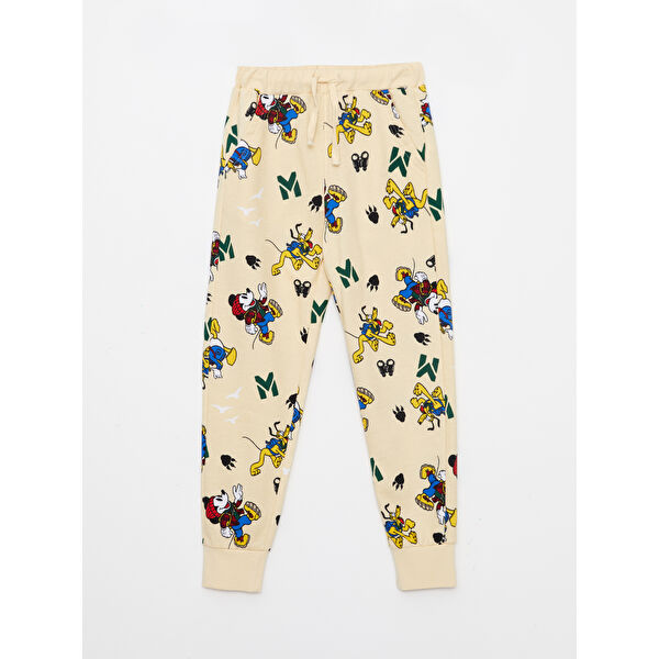 Beli Lastikli Disney Baskılı Erkek Çocuk Jogger Eşofman Altı