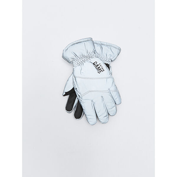 Yazı Baskılı Erkek Çocuk Kalın Eldiven Yazı Baskılı Erkek Çocuk Kalın Eldiven