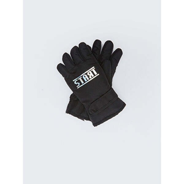 Yazı Baskılı Erkek Çocuk Eldiven Yazı Baskılı Erkek Çocuk Eldiven