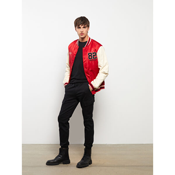 Slim Fit Gabardin Erkek Kargo Pantolon