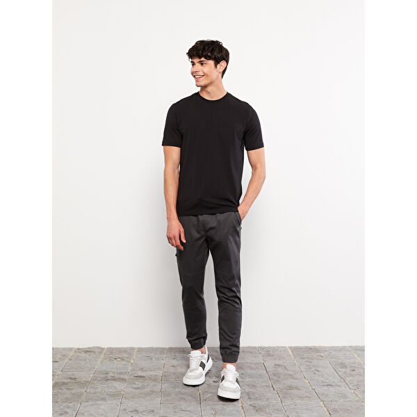 Slim Fit Gabardin Erkek Jogger Pantolon