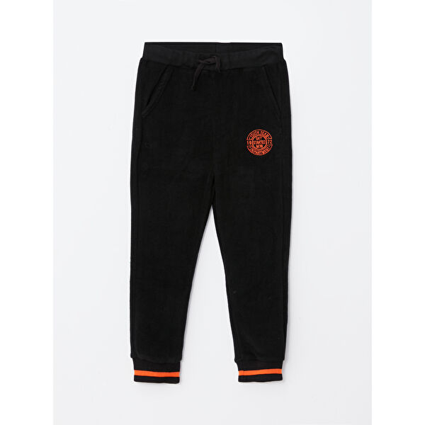 Beli Lastikli Nakışlı Polar Erkek Çocuk Jogger Eşofman Altı Beli Lastikli Nakışlı Polar Erkek Çocuk Jogger Eşofman Altı
