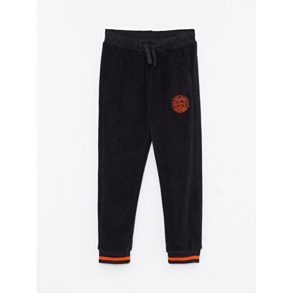Beli Lastikli Nakışlı Polar Erkek Çocuk Jogger Eşofman Altı Beli Lastikli Nakışlı Polar Erkek Çocuk Jogger Eşofman Altı