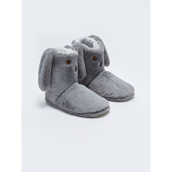 3D Aplike Detaylı Pelüş Kadın Ev Botu 3D Aplike Detaylı Pelüş Kadın Ev Botu