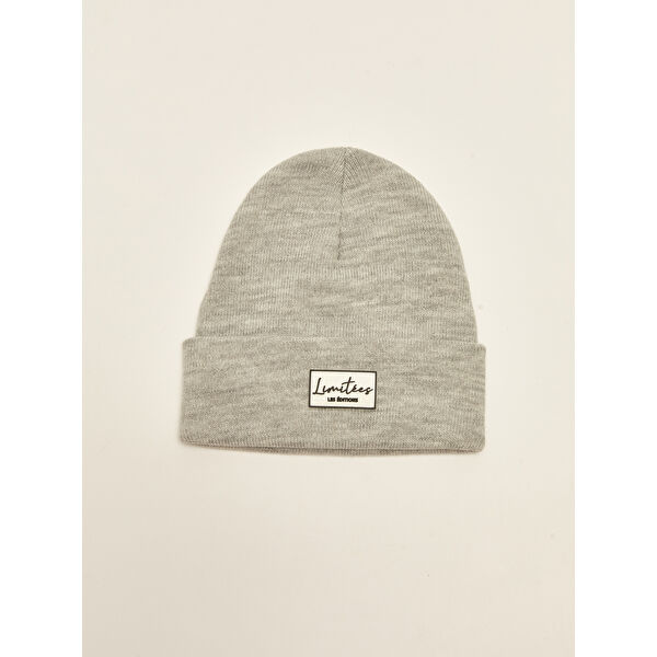 Etiket Baskılı Erkek Bere