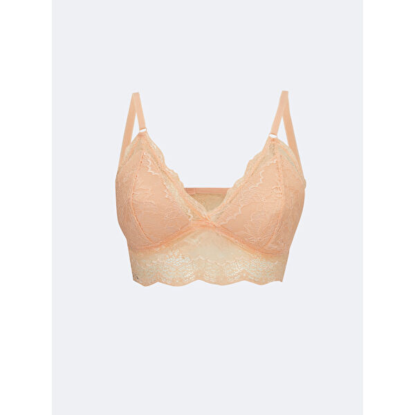 Balensiz Dolgusuz Dantel Detaylı Bralet