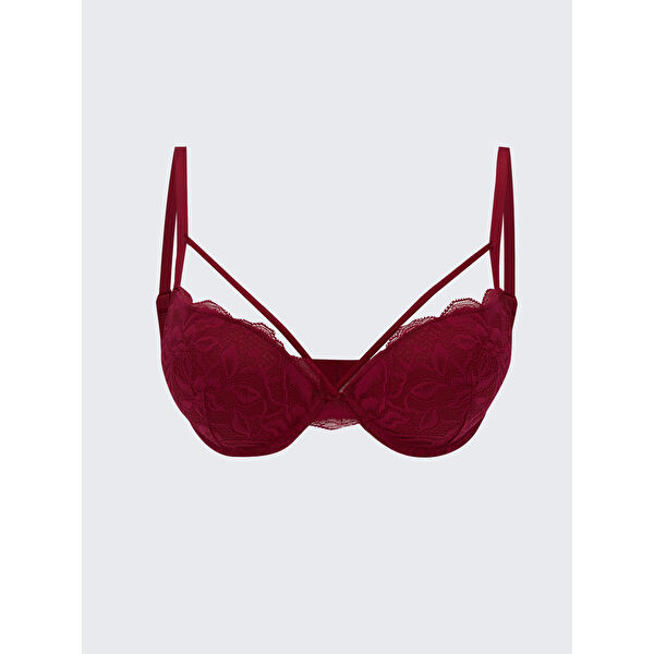 Balenli Dolgulu Dantelli Tişört Sütyen Balenli Dolgulu Dantelli Tişört Sütyen