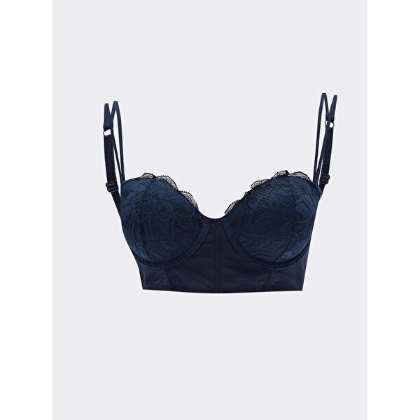 Dantelli Balenli Yarım Dolgu Kadın Bralet Sütyen Dantelli Balenli Yarım Dolgu Kadın Bralet Sütyen