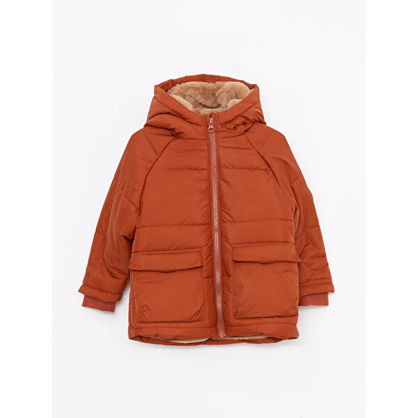 Kapüşonlu Uzun Kollu Erkek Bebek Parka Kapüşonlu Uzun Kollu Erkek Bebek Parka