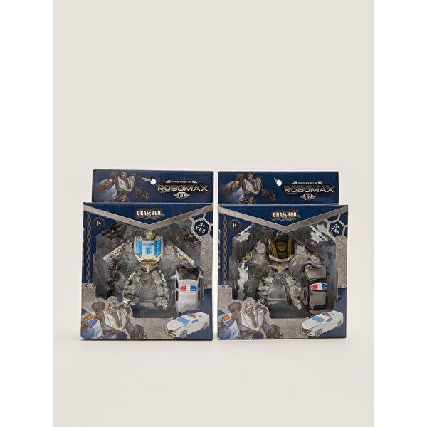 Polis Arabasına Dönüşebilen Oyuncak Robot