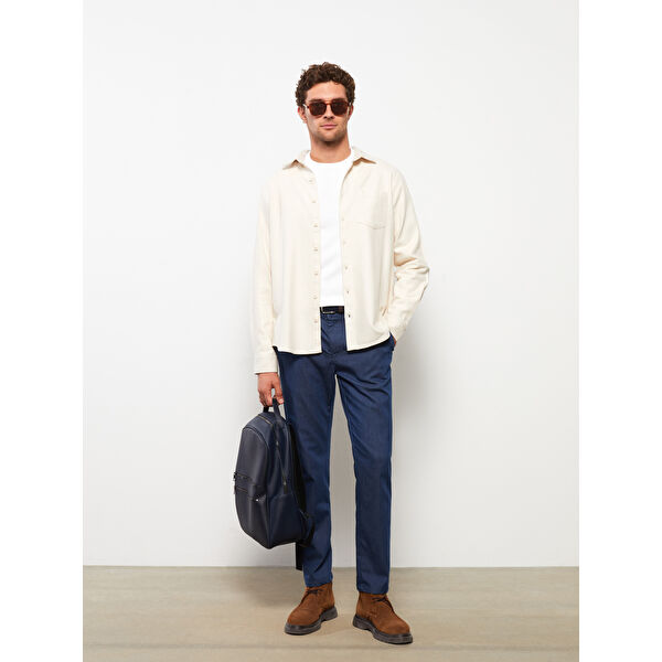 Regular Fit Uzun Kollu Gabardin Erkek Gömlek Ceket Regular Fit Uzun Kollu Gabardin Erkek Gömlek Ceket