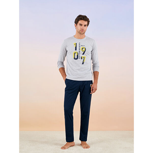 Standart Kalıp Fenerbahçe Baskılı Erkek Taraftar Pijama Takımı Standart Kalıp Fenerbahçe Baskılı Erkek Taraftar Pijama Takımı