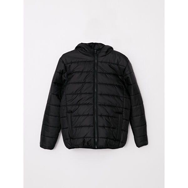 Standart Kalıp Kapüşonlu Erkek Şişme Mont