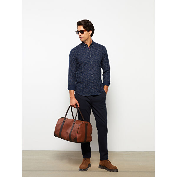 Slim Fit Uzun Kollu Oxford Erkek Gömlek