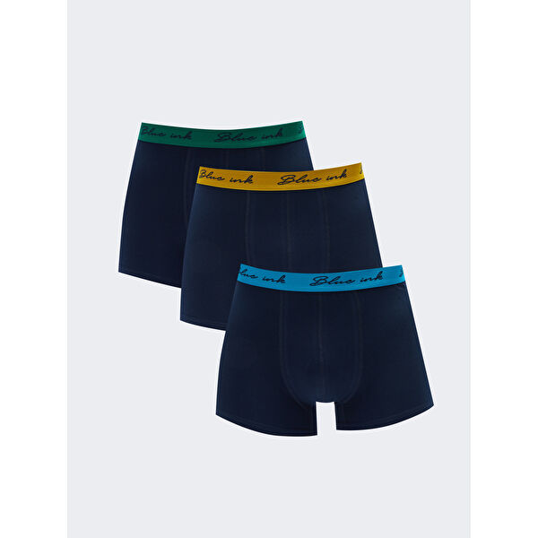 Standart Kalıp Esnek Kumaş Erkek Boxer 3'lü