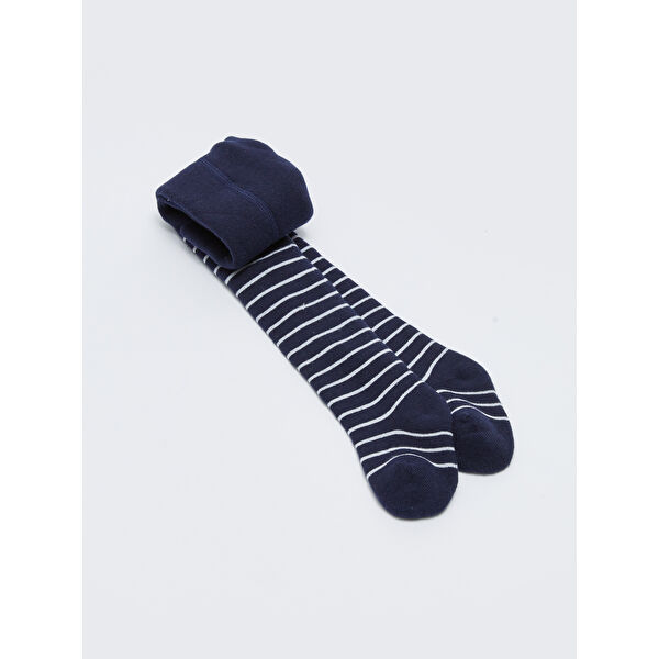 Çizgili Erkek Bebek Havlu Külotlu Çorap Çizgili Erkek Bebek Havlu Külotlu Çorap