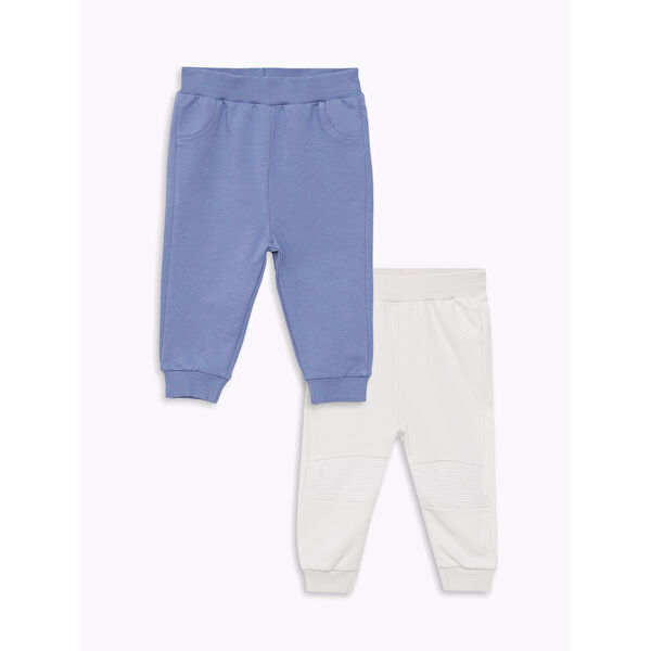 Beli Lastikli Basic Pamuklu Erkek Bebek Pantolon 2'li Beli Lastikli Basic Pamuklu Erkek Bebek Pantolon 2'li